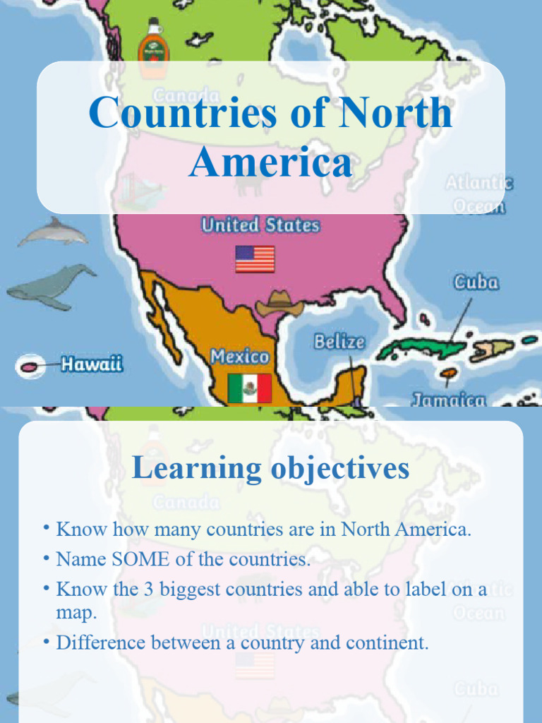 3 - Countries of NA Translated | PDF | Continent | North America