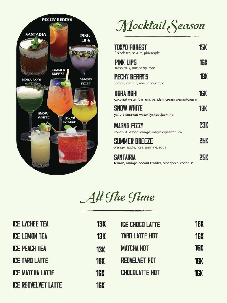 Menu Magnolia 2 | PDF