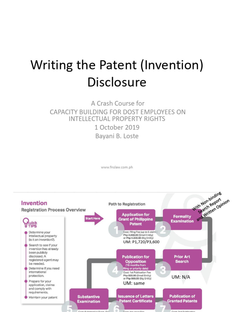 Writing A Patent Disclosure | PDF | Prior Art | Invention