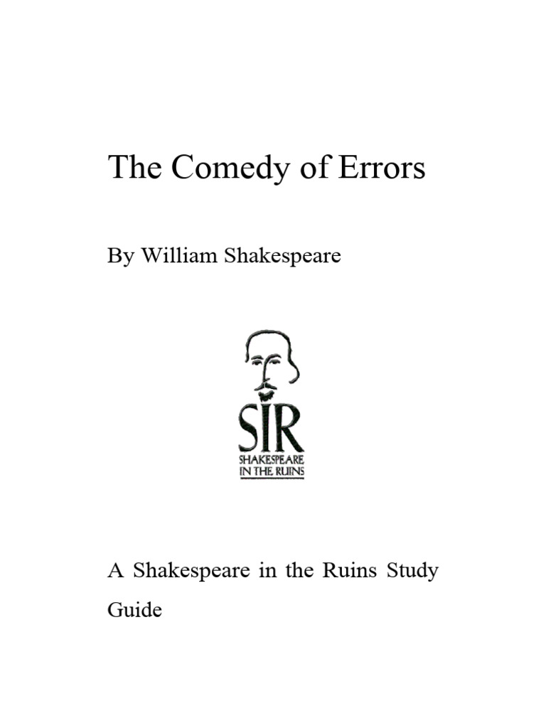 Shakespeare in The Ruins - The Comedy of Errors Study Guide | PDF | The ...