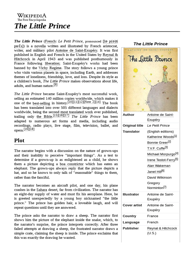 The Little Prince | PDF | The Little Prince