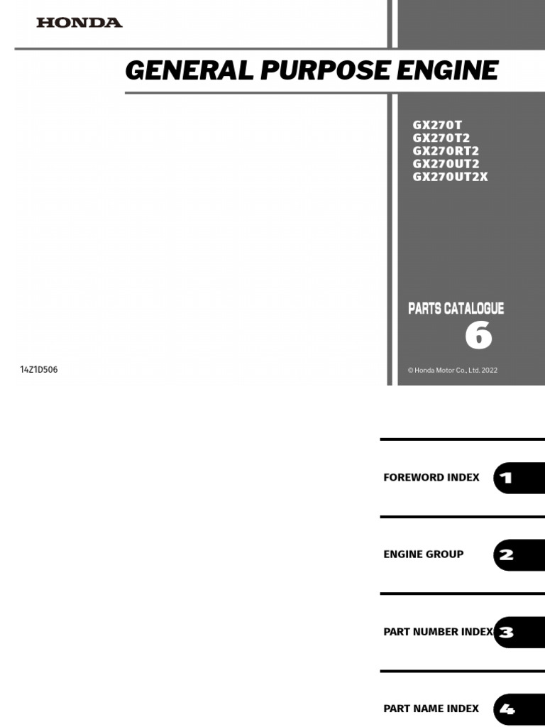 GX270 Full Breakdown | PDF | Bracket | Engines