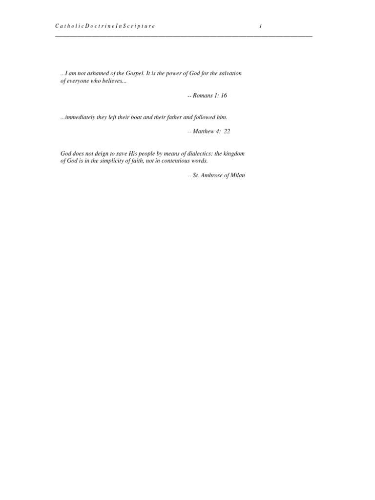 Doctrine in Scriptures | PDF | Saint Peter | Jesus