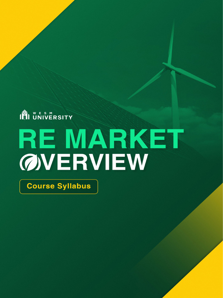 REM Overview Course Syllabus | PDF | Target Audience | Public Utility REM Overview Course Syllabus | PDF | Target Audience | Public Utility