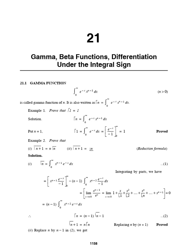 Beta and Gamma Function | PDF | Special Functions | Mathematical Concepts