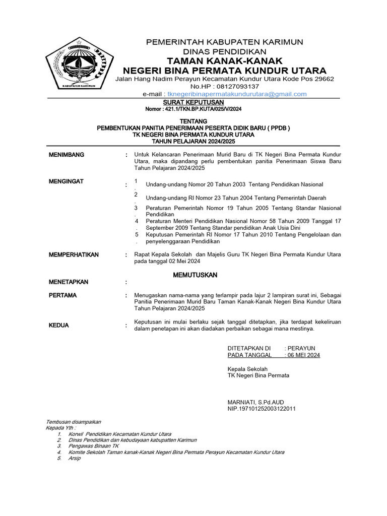 SK PSB TKN Bina Permata 2021-2022 | PDF