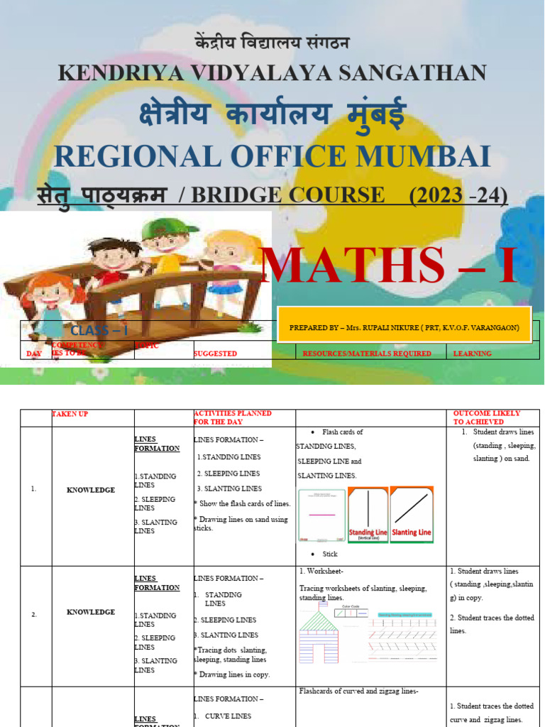 Grade 1 Bridge Course in Mathematics | PDF | Shape | Flashcard