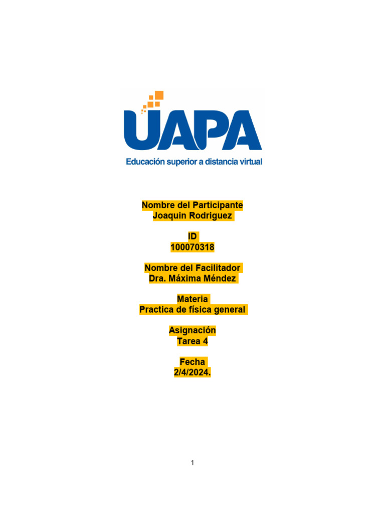 Tarea 4 (Lab - Fisica) | PDF | Fuerza | Mecanica clasica