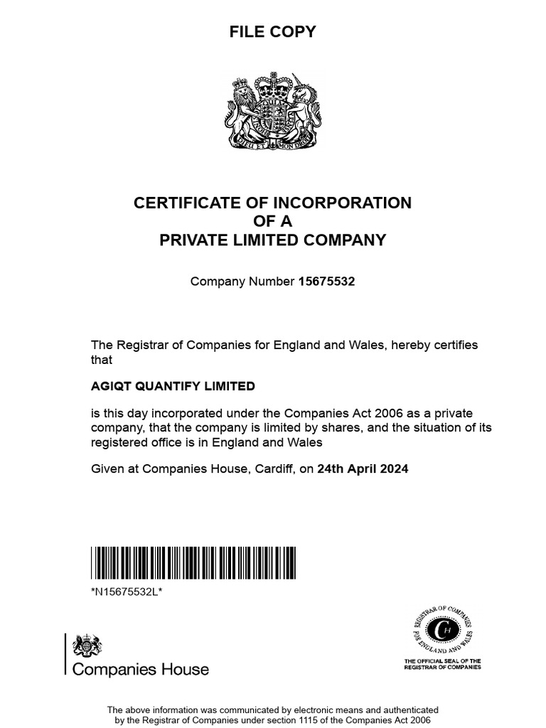 Company Legal Documents | PDF | Business | Corporations