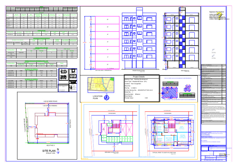 Residential Building Plan and Details | PDF