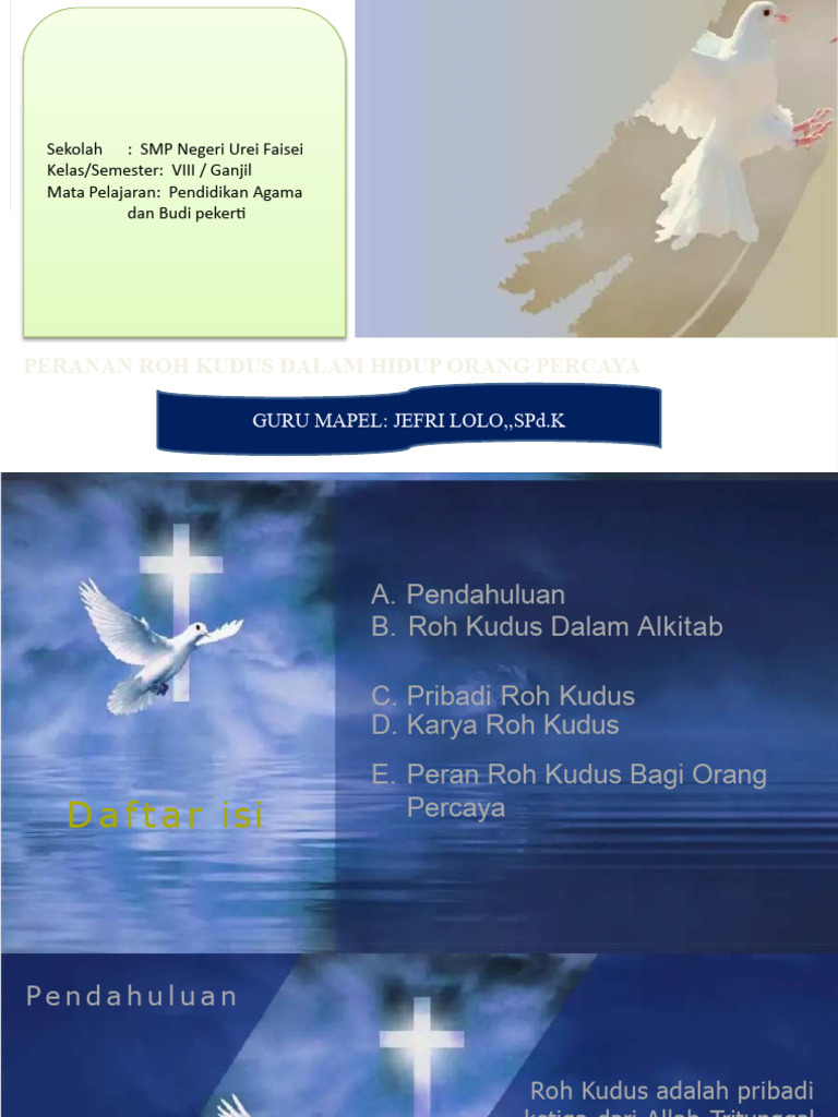 pdf-ppt-4 ROH KUDUS | PDF | Agama & Spiritualitas