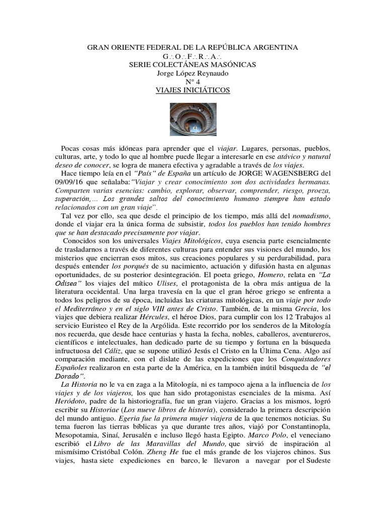Viajes Iniciáticos | PDF | Mitología griega | Masonería