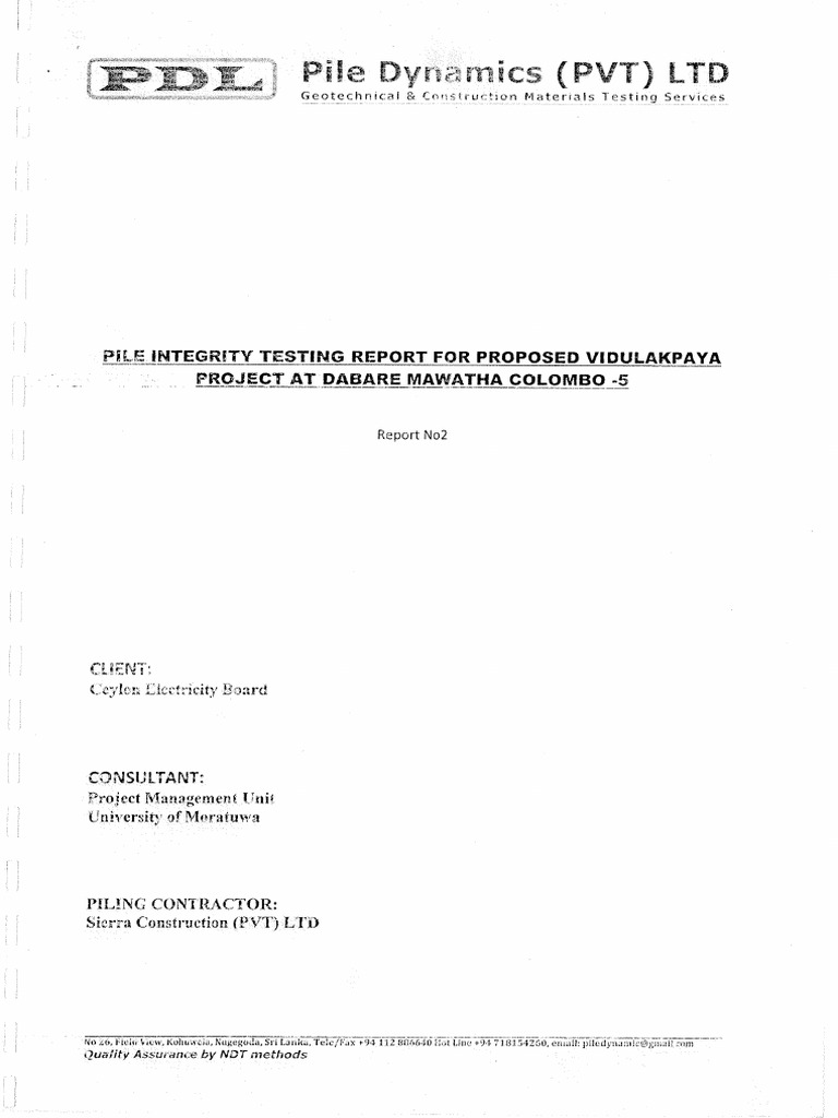 PIT Report No 02 | PDF