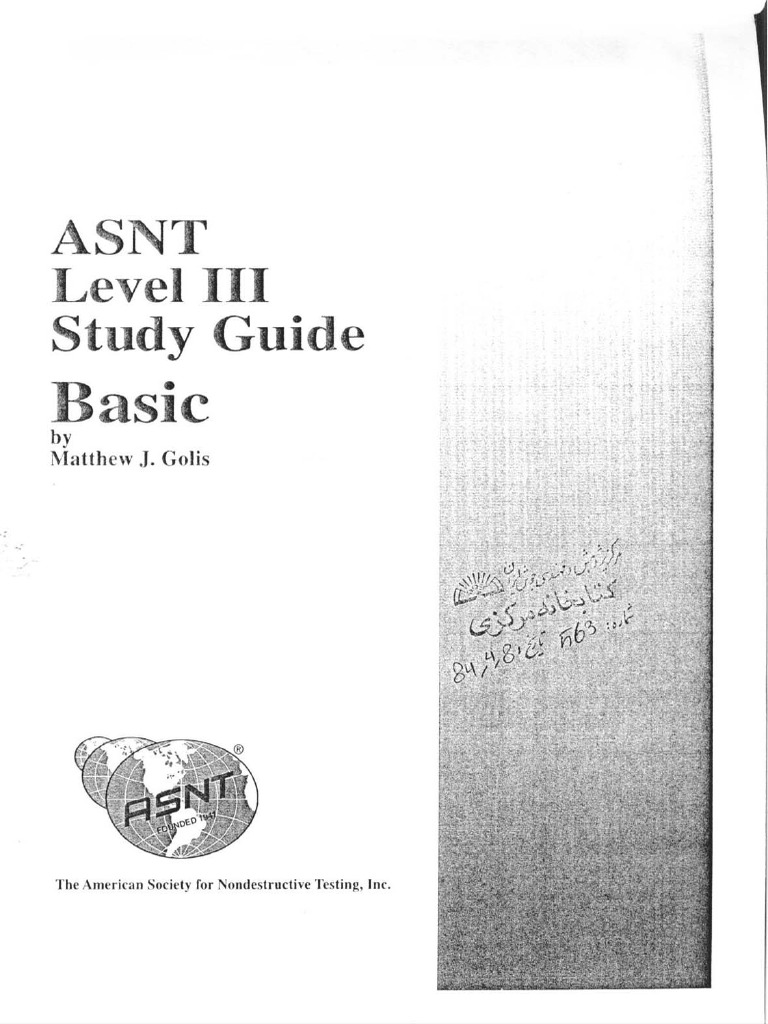 Asnt Level III Study Guide Basicpdf 2 PDF Free | PDF