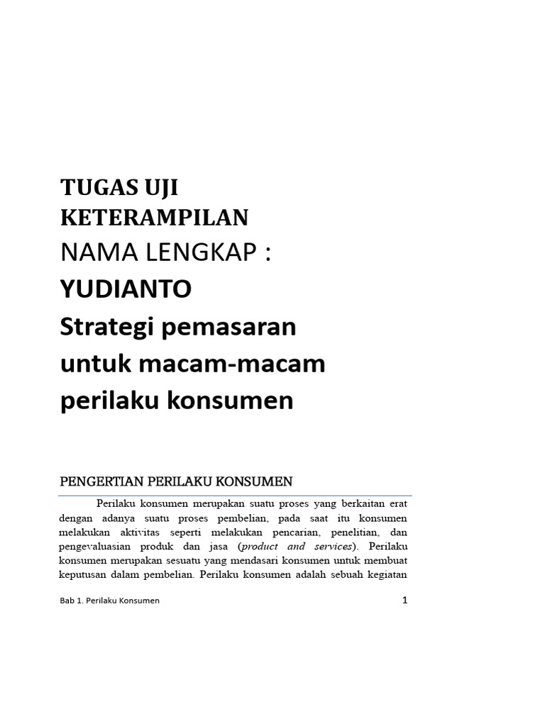Uji Keterampilan Yudianto 1 Pdf
