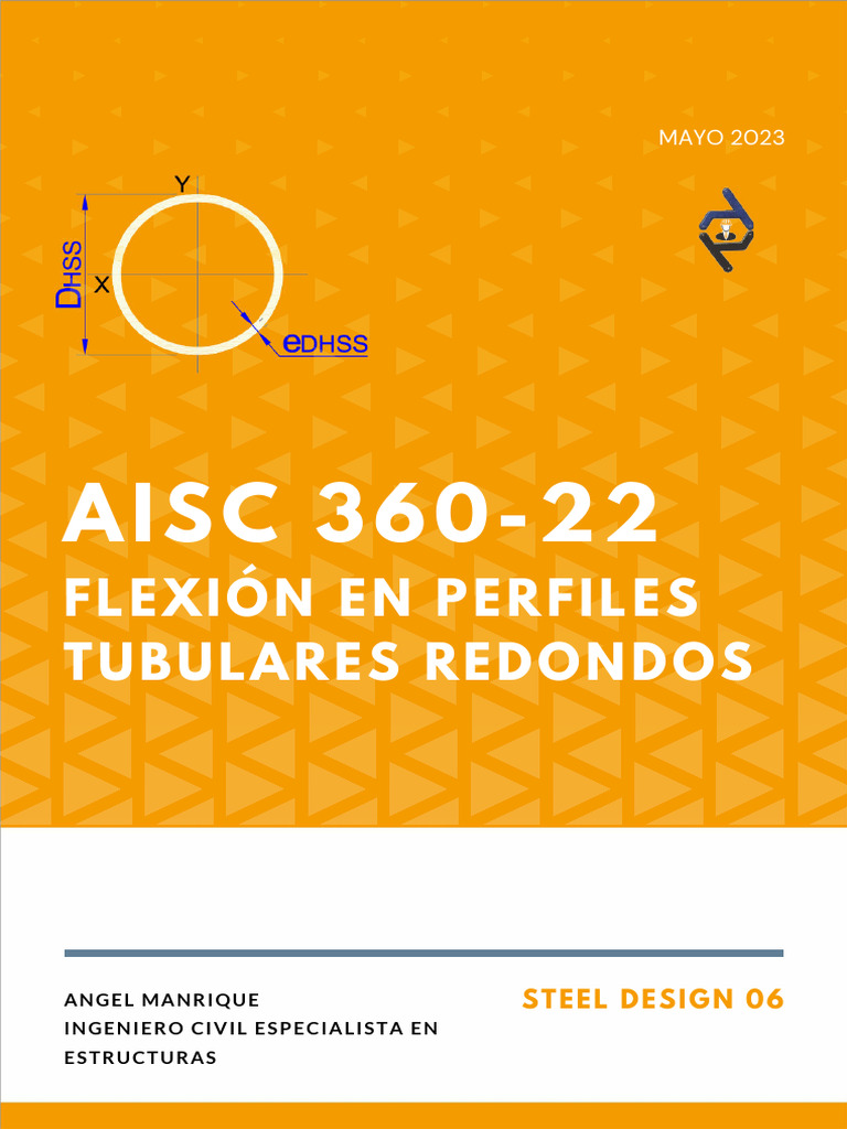 Flexión en Perfiles Tubulares AISC 360-22 | PDF | Doblar | Pandeo