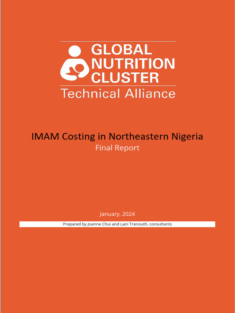 Final Report - IMAM Costing NE Nigeria | PDF | Malnutrition | Food Security
