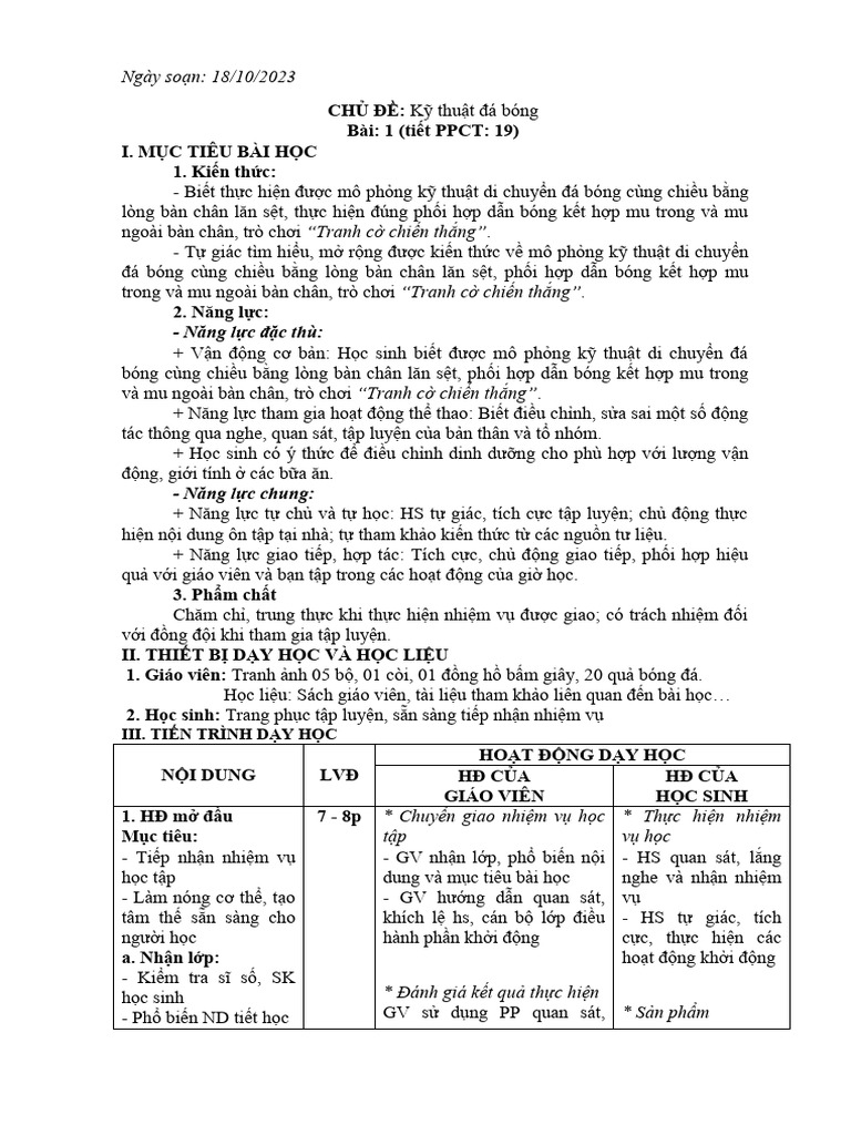 KHBD K11 Bong Da T19-20 | PDF