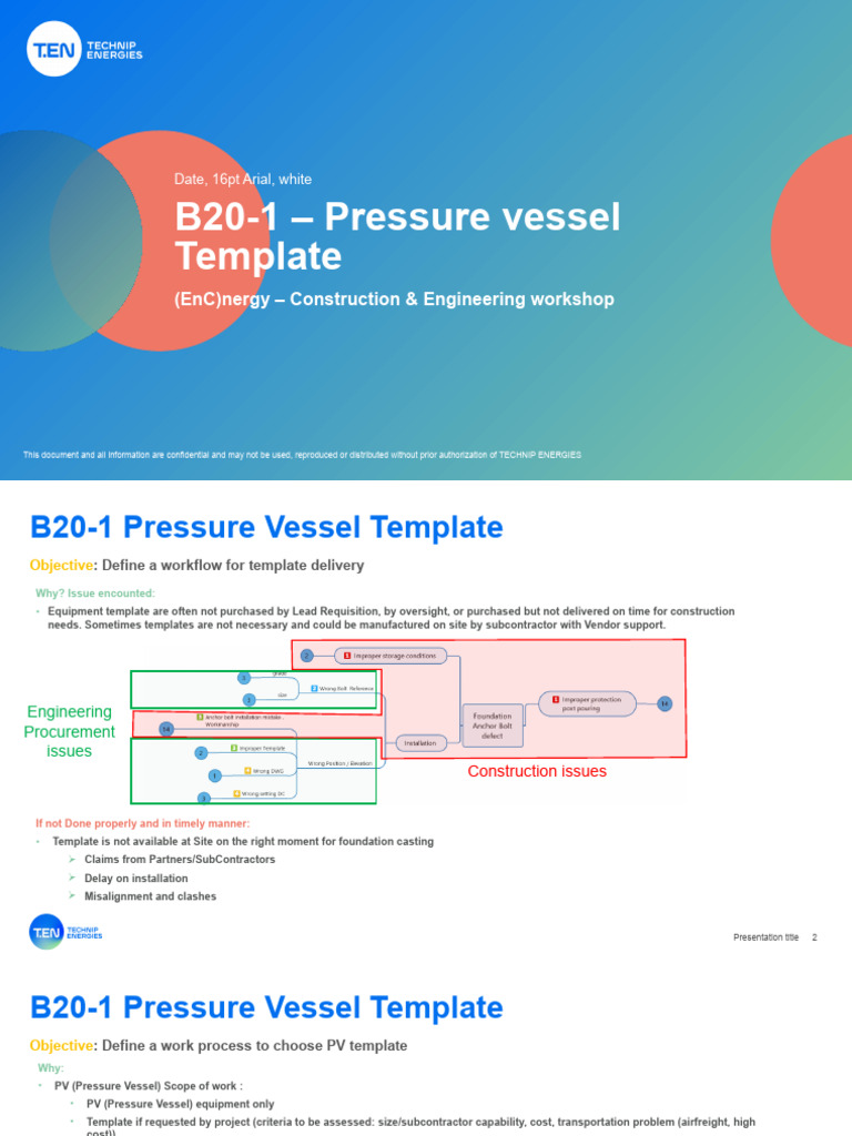 B20-1 - Pressure Vessel Template | PDF