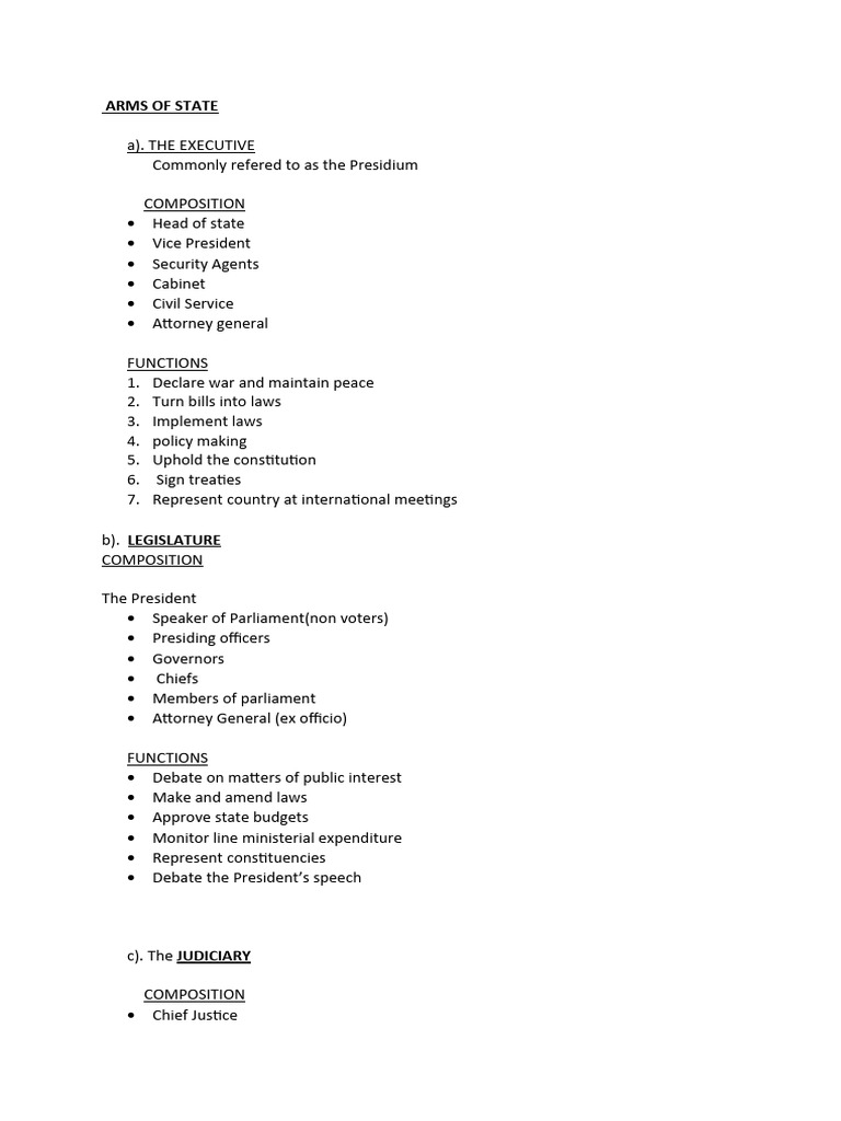 Arms of State Nass Notes | PDF | Bill (Law) | Jurisdiction
