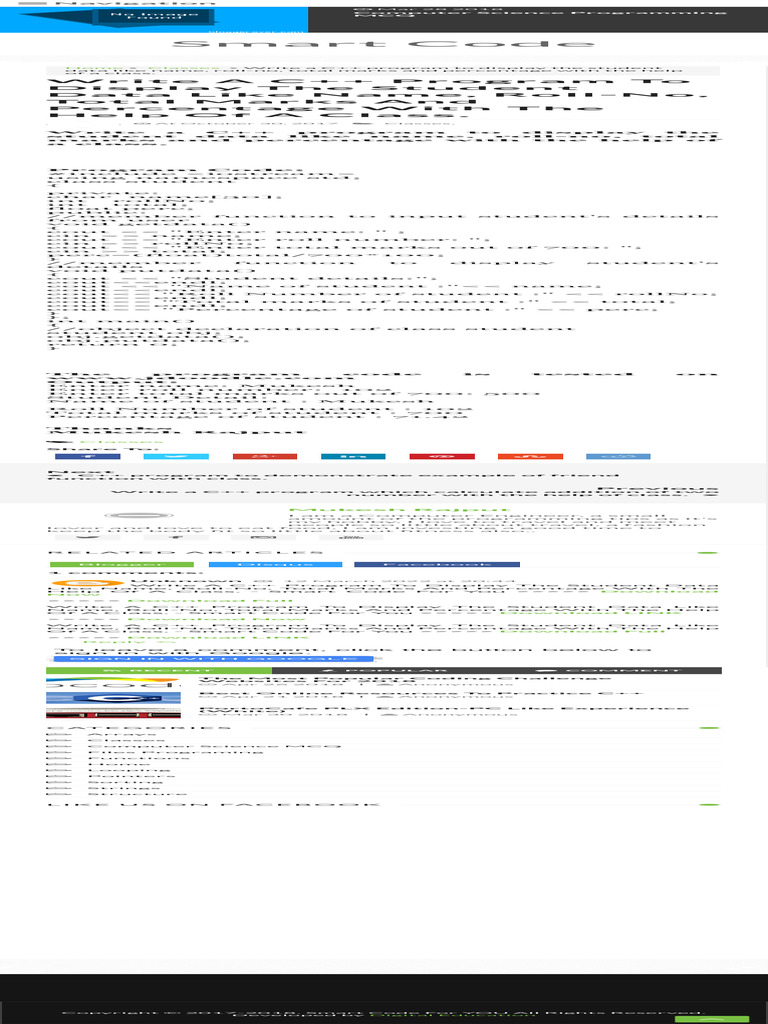Write A C++ Program To Display The Student Data L | PDF | C++ ...