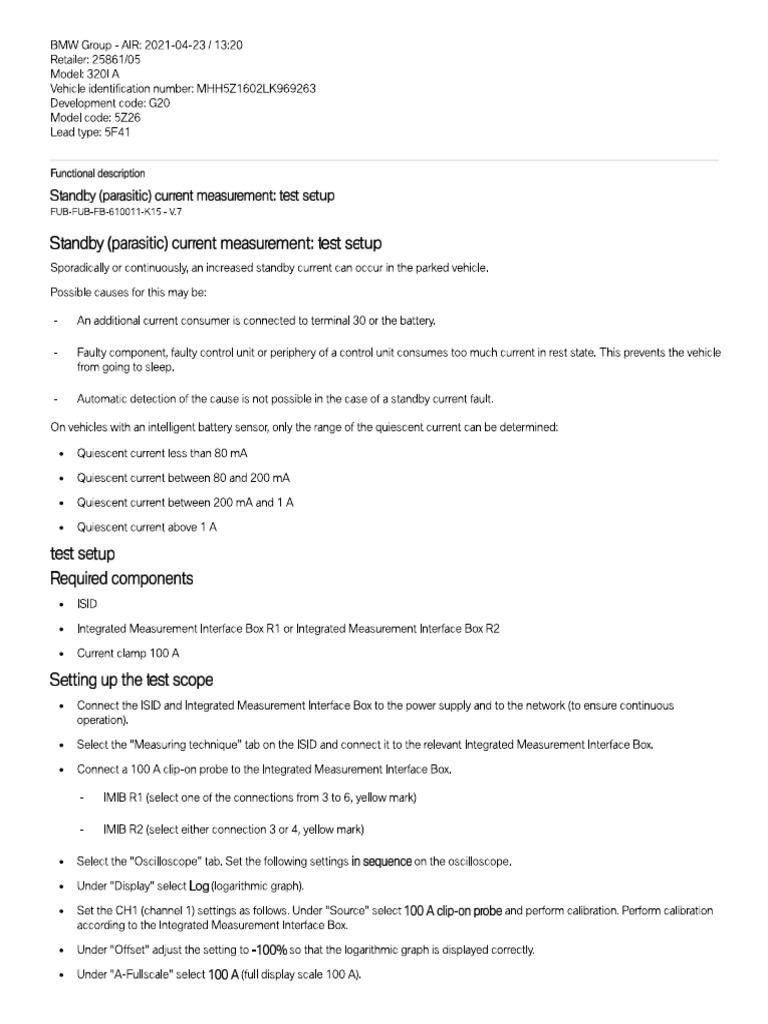 Prosedur Standby Current Measurement | PDF | Computers | Technology ...