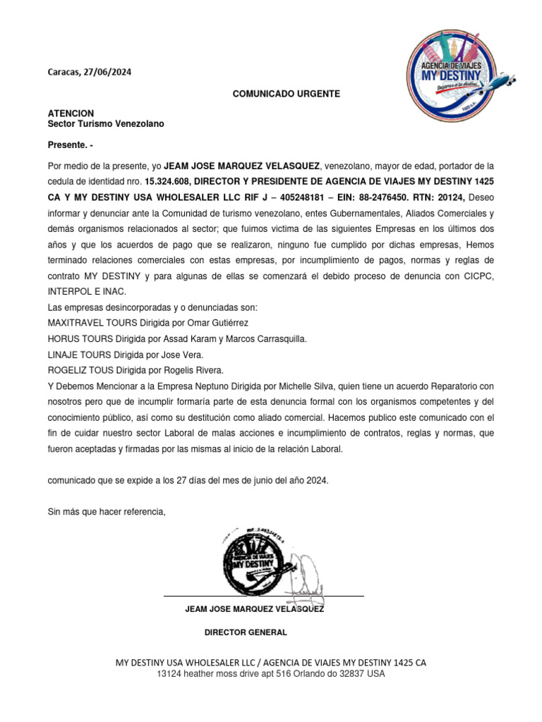Comunicado Oficial MD | PDF | Finanzas y administración del dinero ...