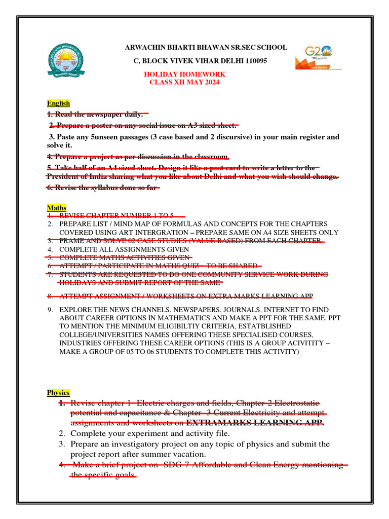 HHW Class XII | PDF HHW Class XII | PDF