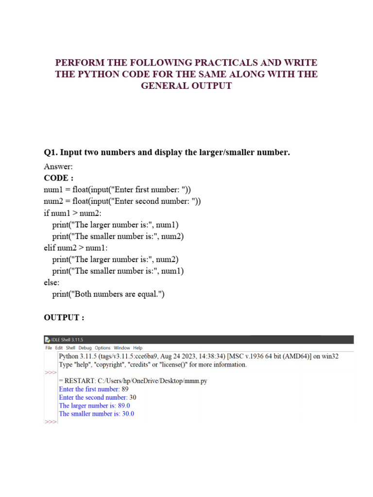 CS Practical File | PDF | String (Computer Science) | Speed CS Practical File | PDF | String (Computer Science) | Speed