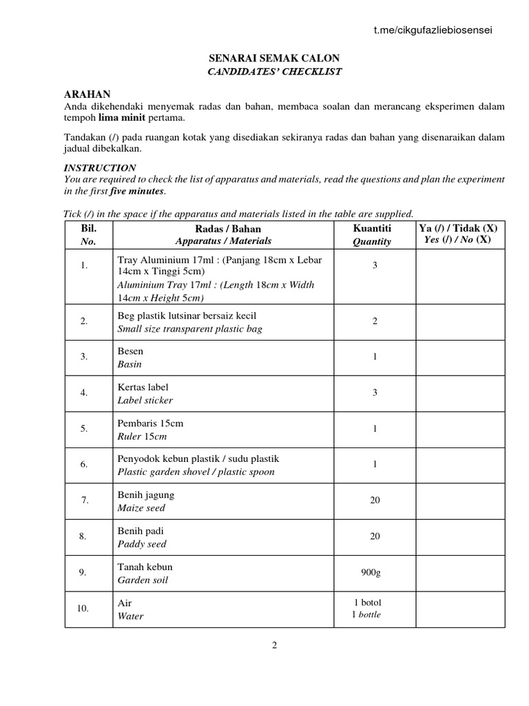 Modul Pintas Selangor 2023 - Uas Biologi Set 2 | PDF