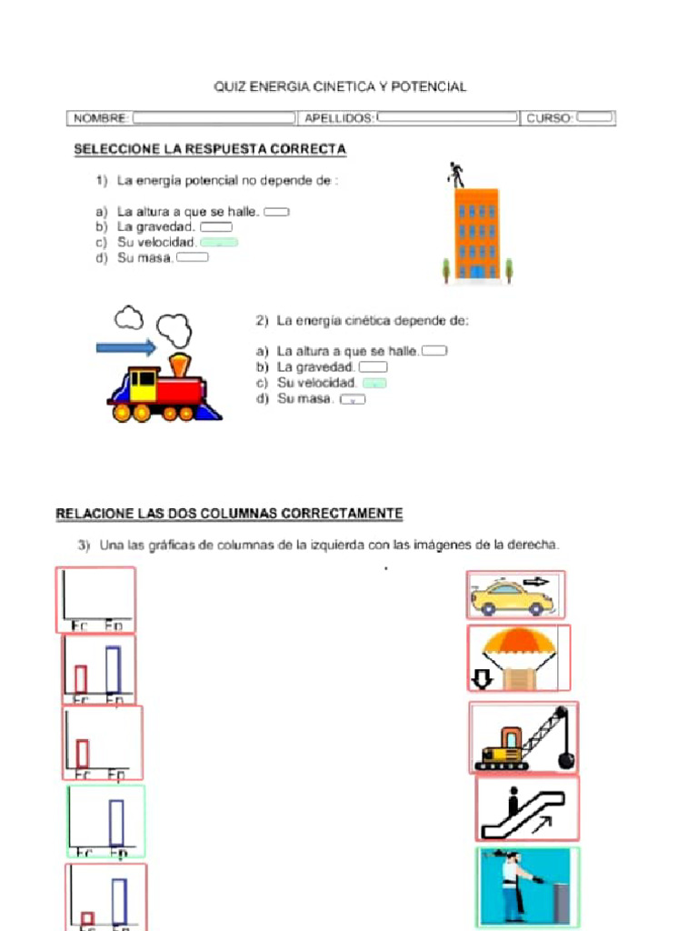 Energía Cinética y Potencial | PDF