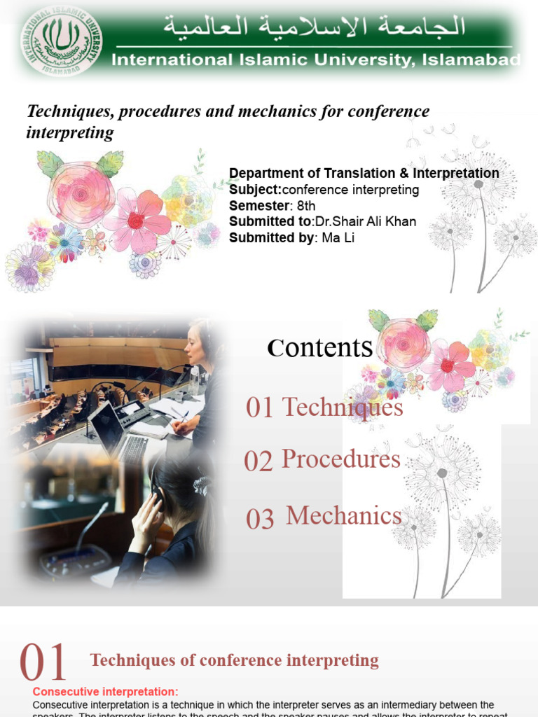 Techniques for Conference Interpreting | PDF | Language Interpretation ...