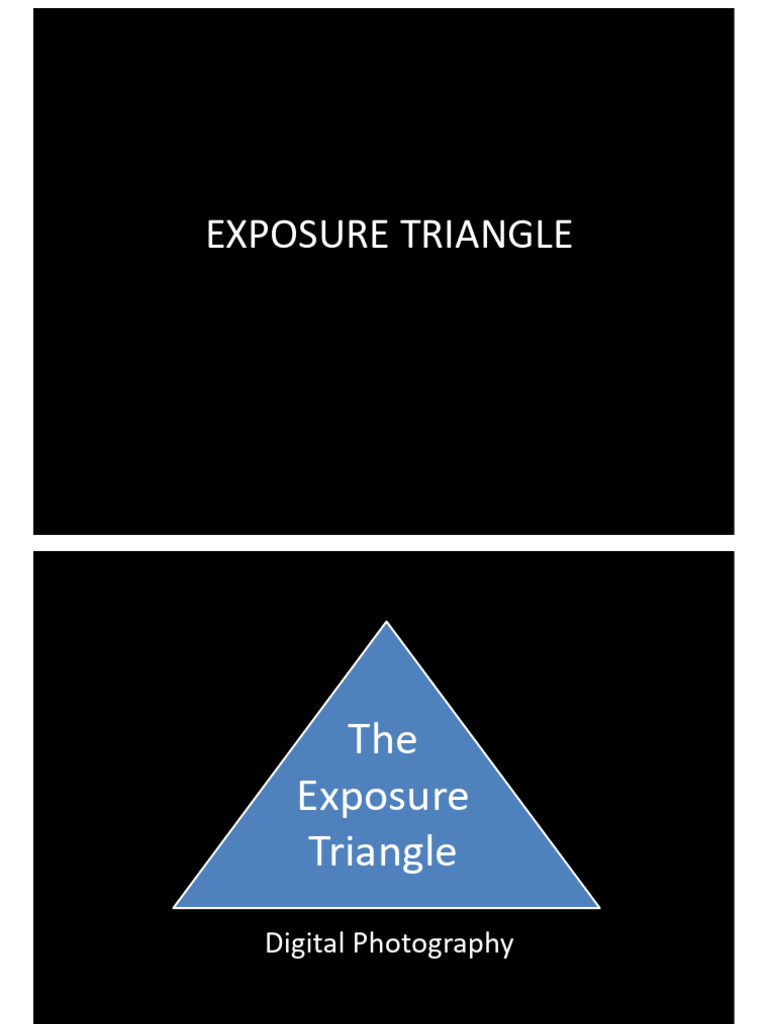 Exposure Triangle | PDF | Shutter Speed | Shutter (Photography)