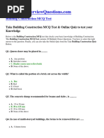 Sample Test Questions Bricklayer - Ita Website | PDF | Masonry | Wall