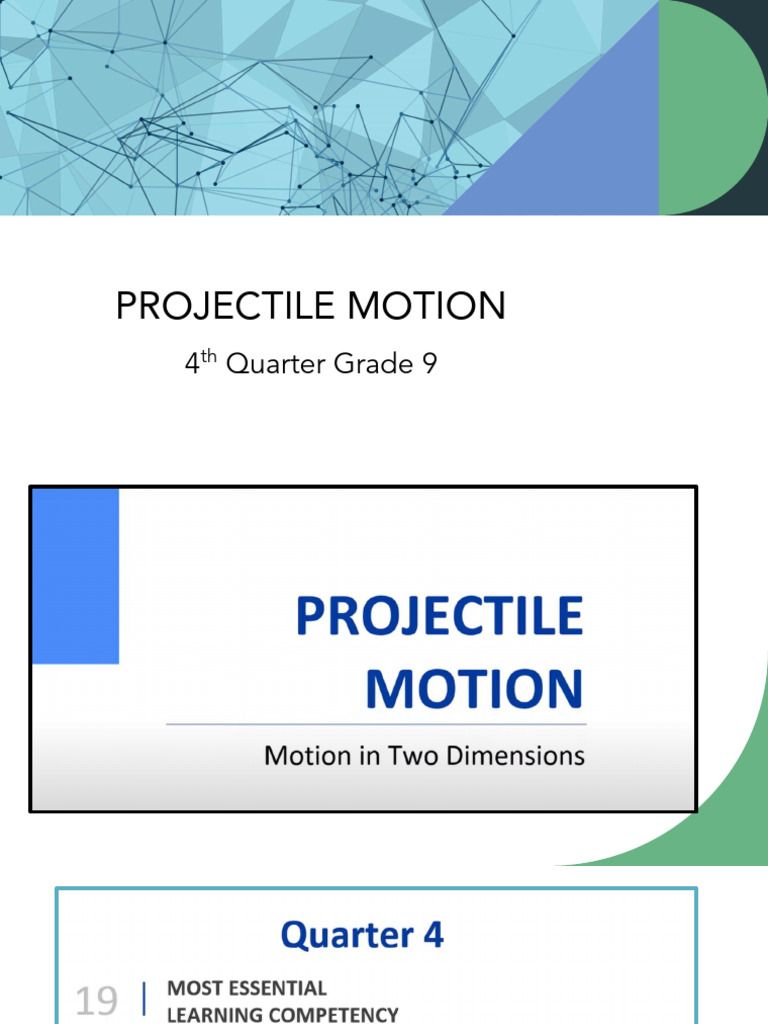 4th Module 1 Projectile Motion | PDF | Projectiles | Acceleration