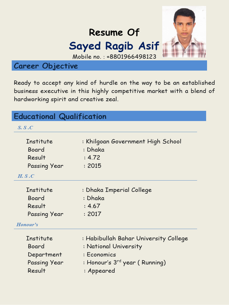 CV Asif | PDF