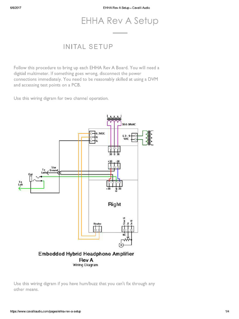 EHHA Rev A Setup | PDF