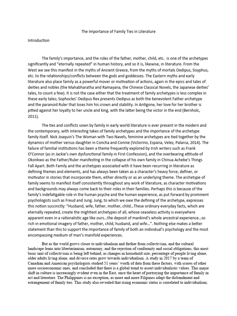 Family Archetypes in World Literature | PDF | Hero | Carl Jung