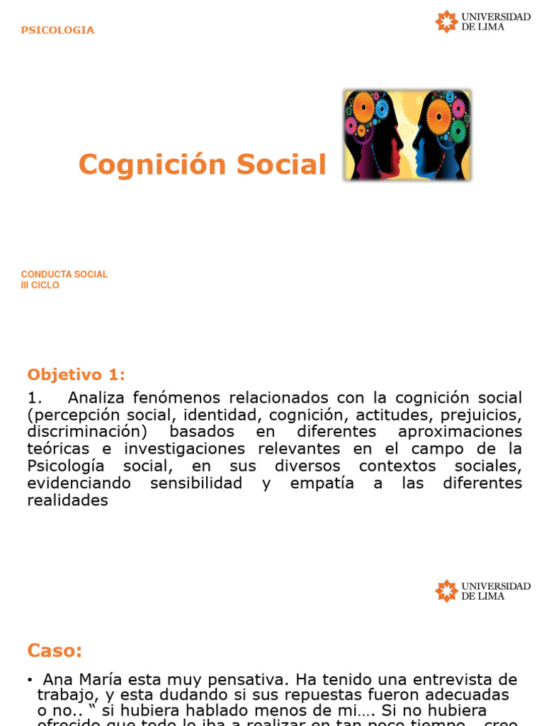 Clase 3 Cognicion Social 24-1 | PDF | Pensamiento | Experiencia
