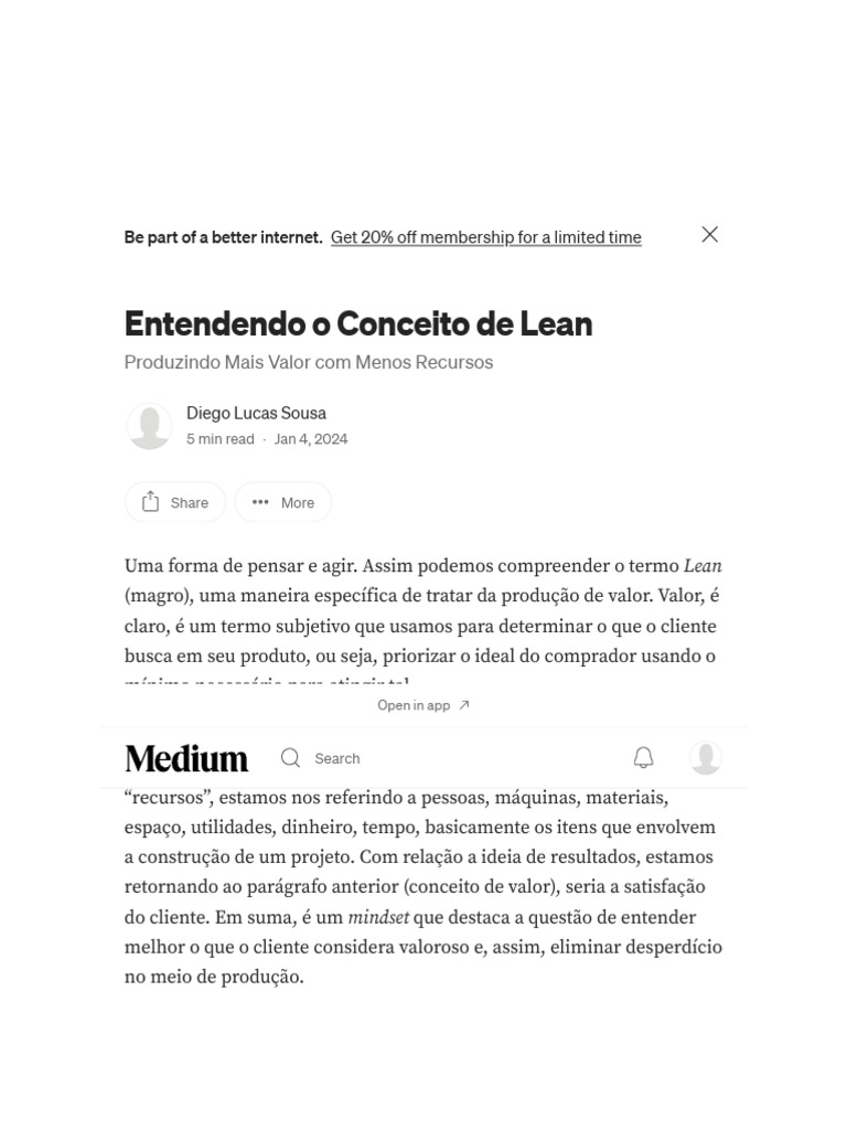 Entendendo o Conceito de Lean. Produzindo Mais Valor Com Menos - by ...