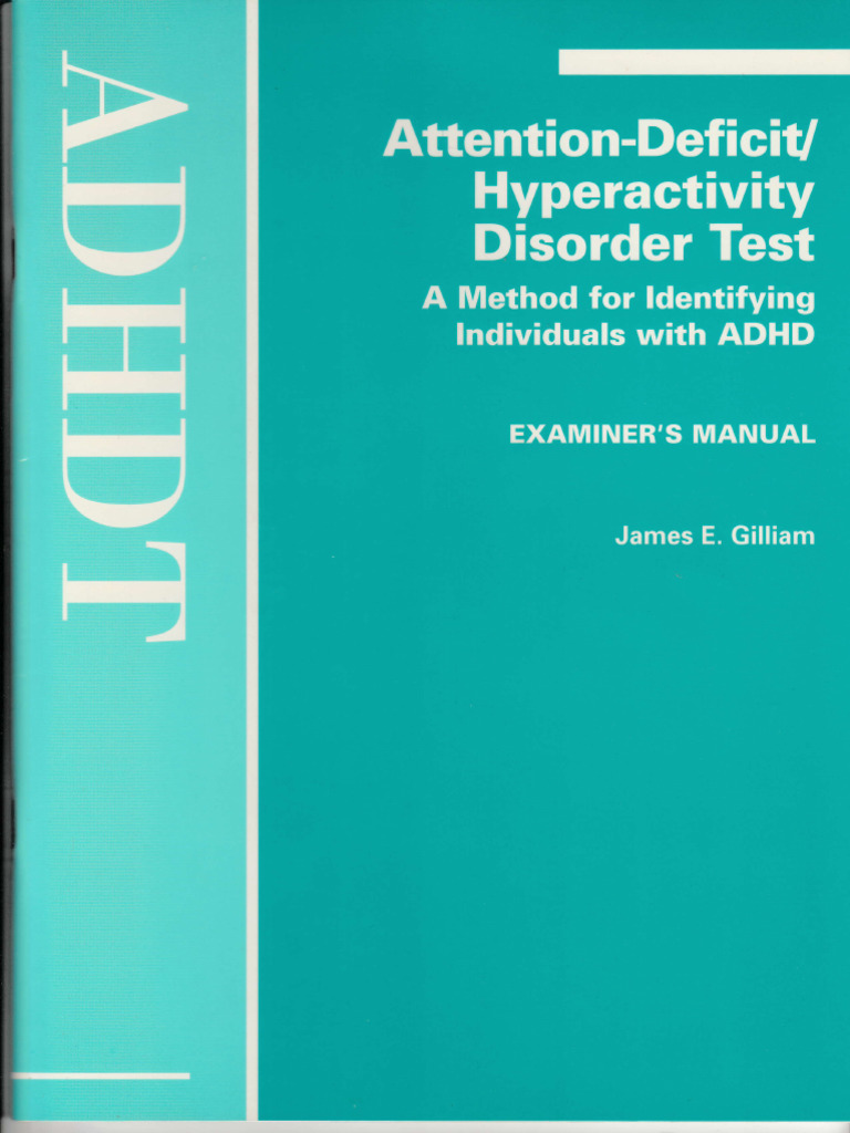 ADHDT | PDF | Attention Deficit Hyperactivity Disorder | Mental Disorder