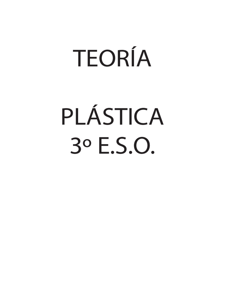 Teoría Plástica 3º E.S.O. | PDF | Color | Amarillo