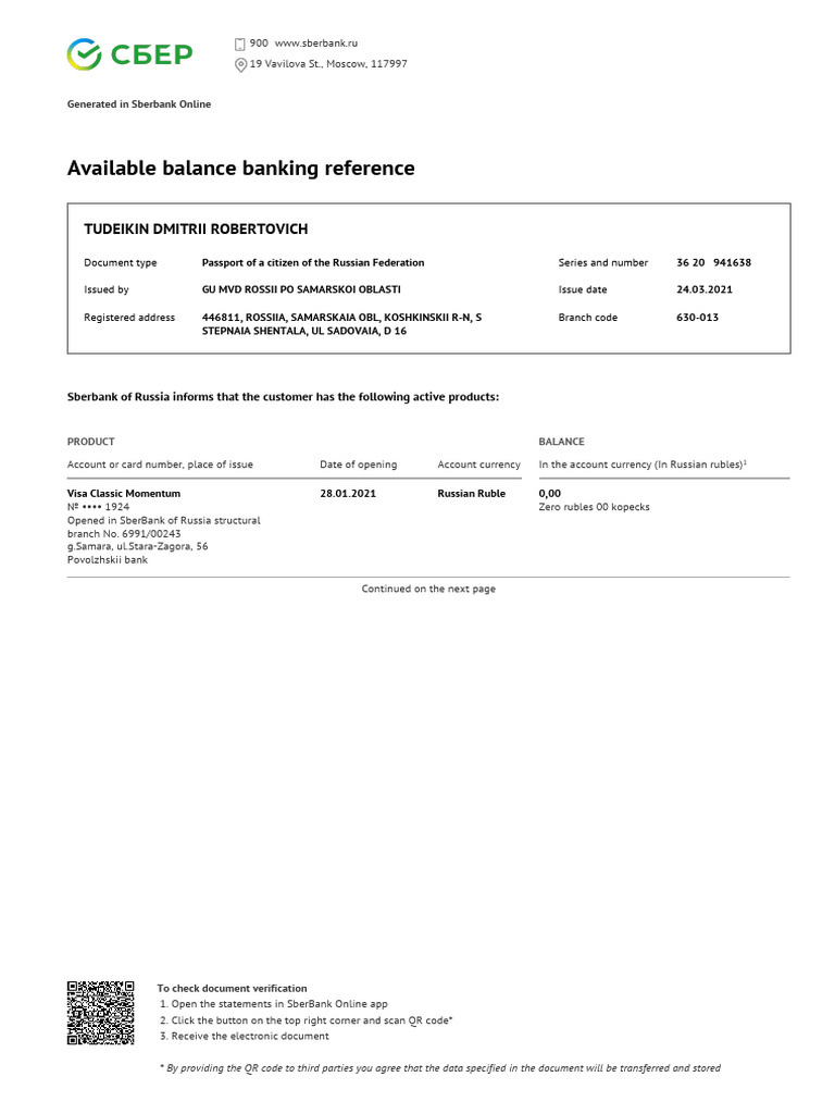 Statement of Payment Account in Eng PDF | PDF | Financial Transaction ...