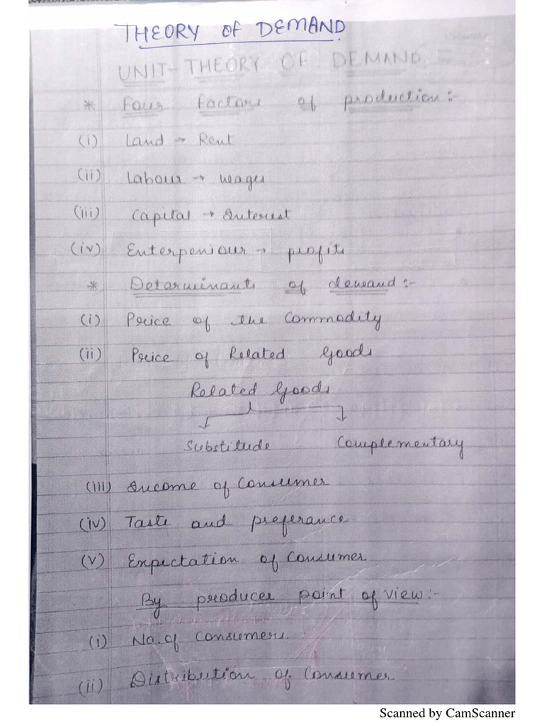 Theory of Demand | PDF