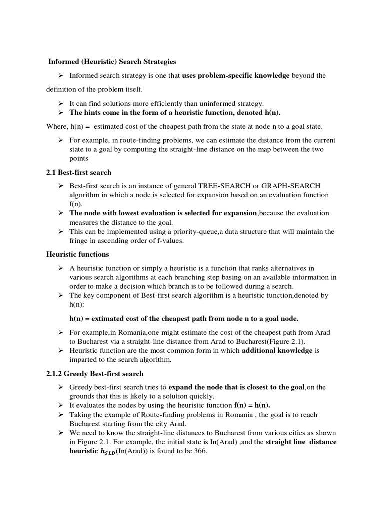 Informed Search | PDF | Theoretical Computer Science | Computational Complexity Theory