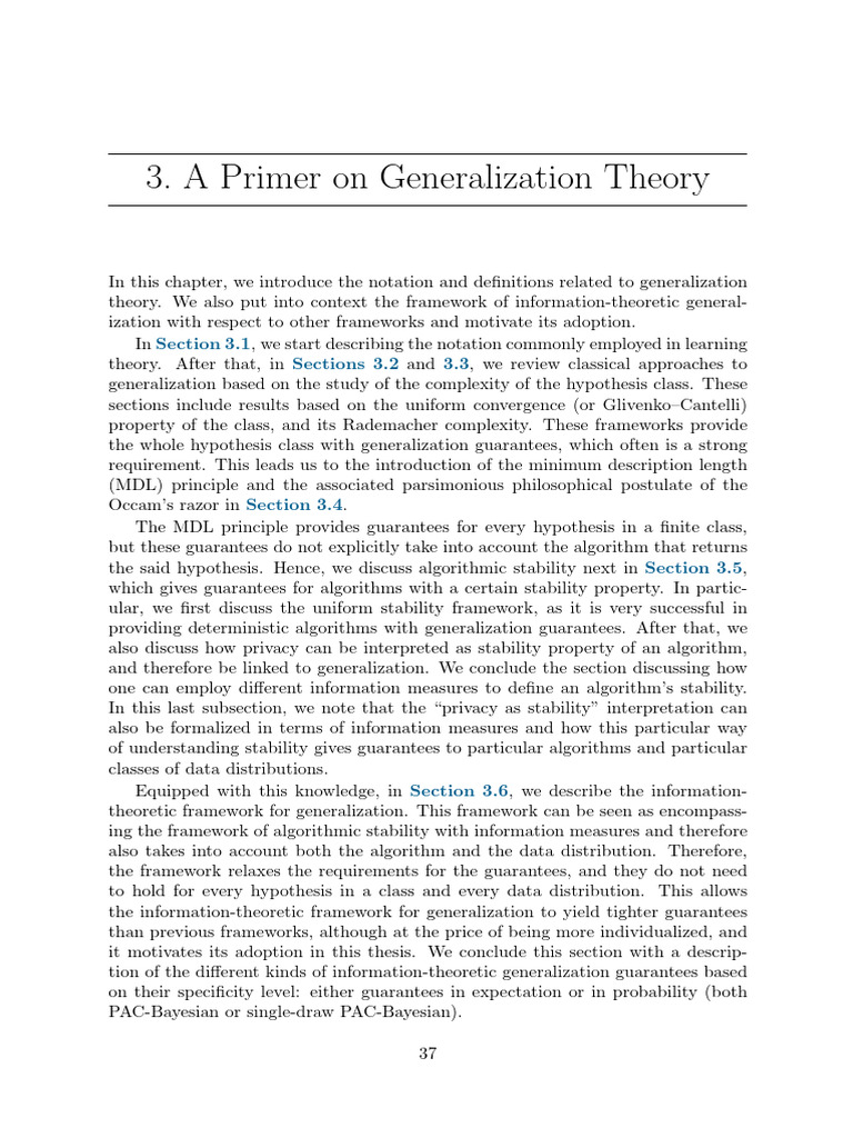 An Information-Theoretic Approach To Generalization Theory - Part2 ...
