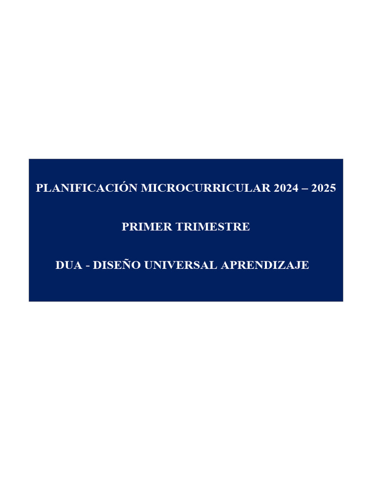Planificacion Micro Curricular 2024-2025 Ciencias Naturales | PDF | Aprendizaje | Semilla