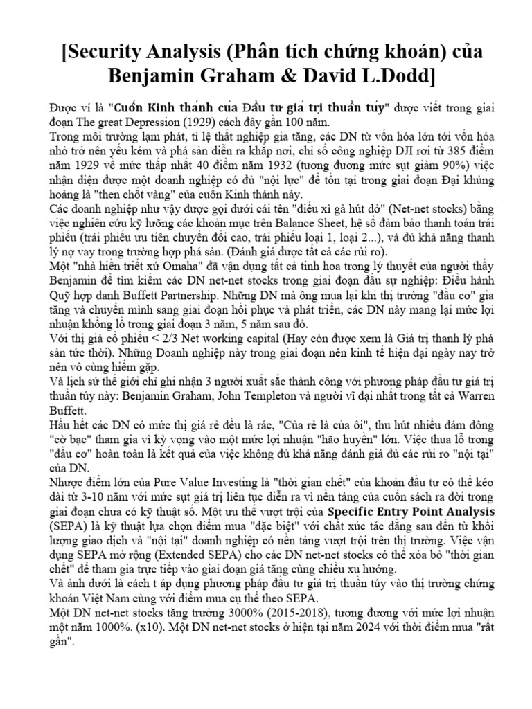 Security Analysis | PDF