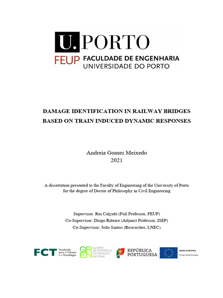 Damage Identification in Railway Bridges Based On Train Induced Dynamic Responses | PDF ...