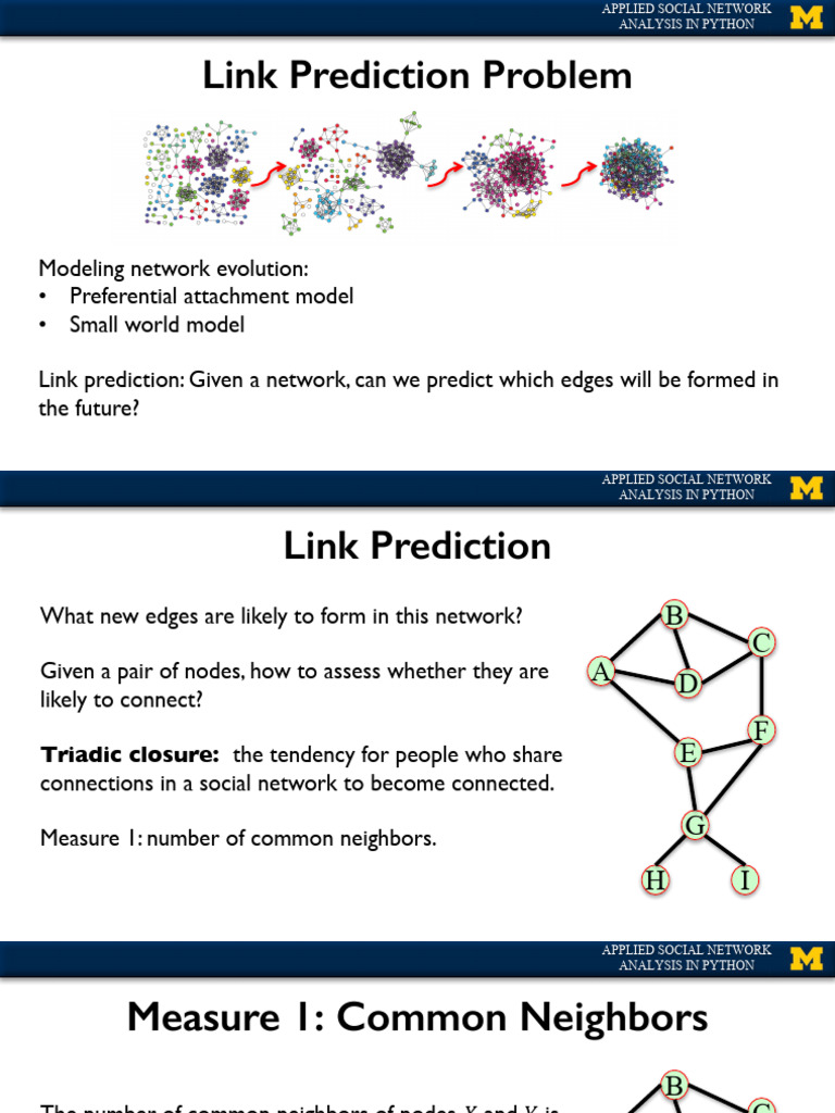 01 4.3 Link Prediction | PDF | Operations Research | Applied Mathematics